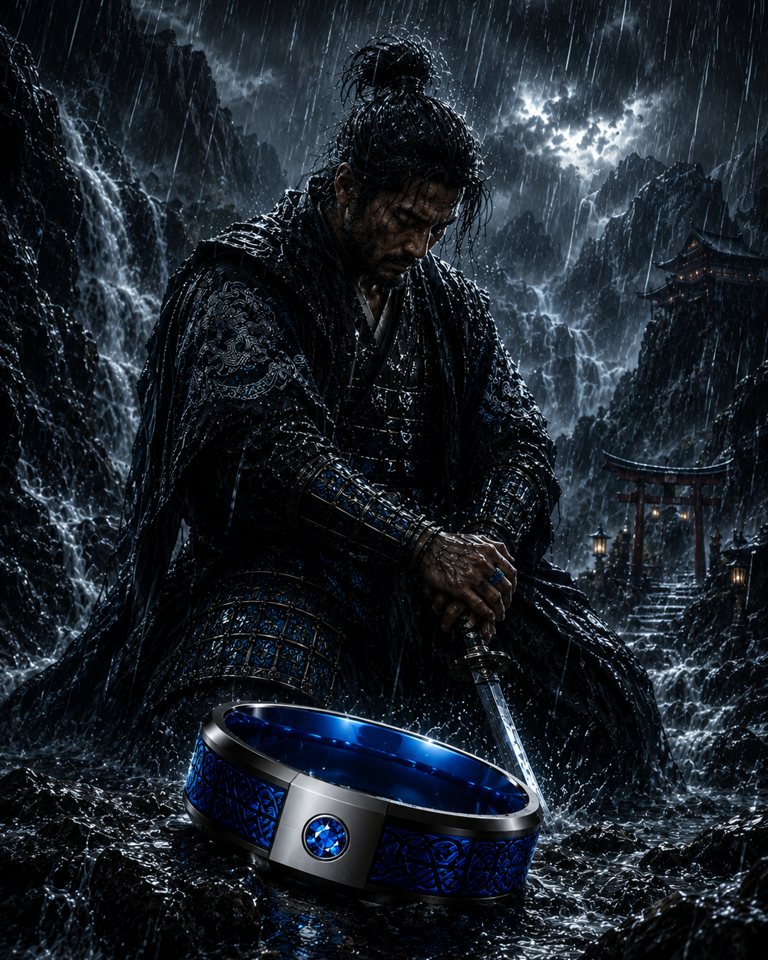 Bague Ryūjin — Le Dragon de l'Océan – Terres de Samourais